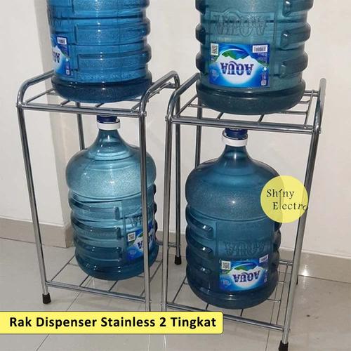Promo Rak Water Dispenser Galon Air Minum 2 Susun Tingkat Anti Karat ...