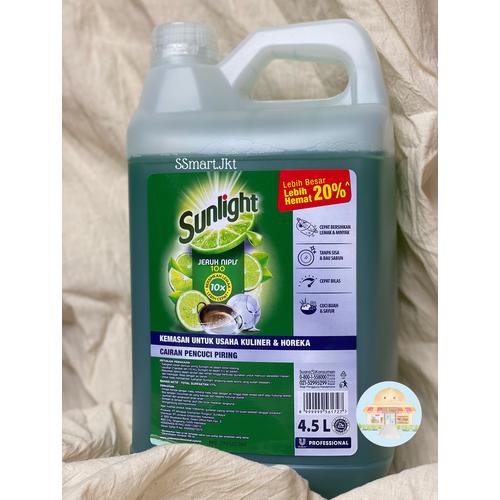 Jual Sunlight Professional Sabun Cuci Piring Cair Jeruk Nipis 4.5Liter - Jakarta Utara ...