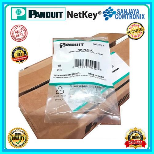 Jual Panduit NetKey (NKPLG-X) Connector RJ45 For Cat5e & Cat6 /10 Pcs ...
