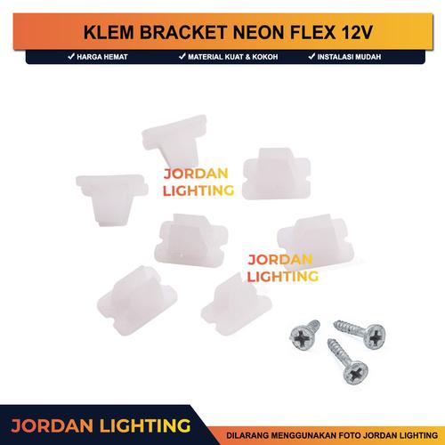 Jual Bracket Neon Flex 12V / Tatakan Klem Selang Neon Flex 12V - Klem ...