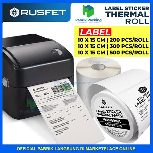Jual Label Resi Thermal Label Struk Label Thermal Premium RUSFET ...