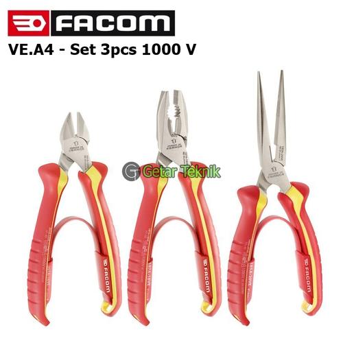 Jual Tang Facom Ve.a4 1000v Insulated Plliers 1set 3pcs - Kab. Bekasi ...