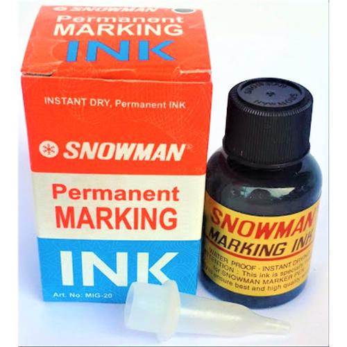 Jual Isi Ulang Tinta Permanent / Refill Ink Spidol Snowman Permanen ...