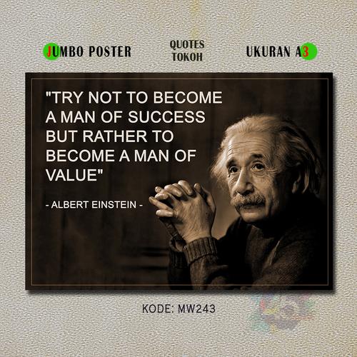 Jual ALBERT EINSTEIN QUOTES Poster Kata Motivasi Hiasan Dinding Vintage ...