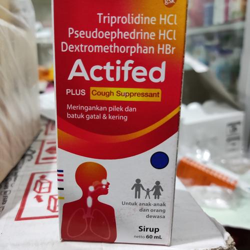 Jual ACTIFED obat sirup pilek dan batuk gatal kering berdahak 60ml ...