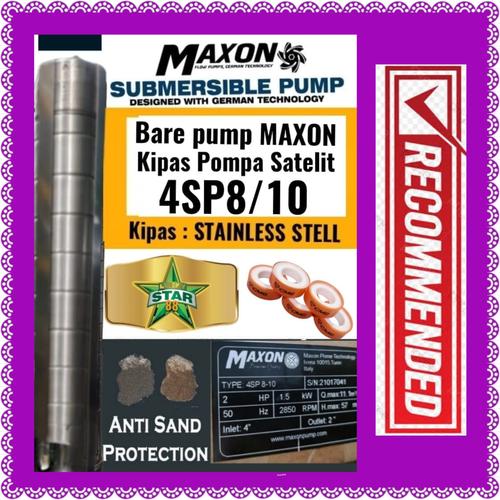 Jual Kipas pompa satelit MAXON 2HP 4SP8/10 submersible casing 4" bare ...
