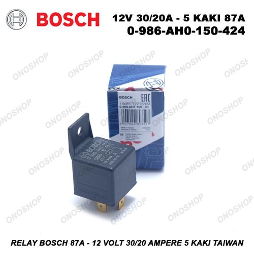 Jual Relay Bosch 87a - 12 Volt 30/20 Ampere 5 Kaki Taiwan 0-986-AH0-150 ...