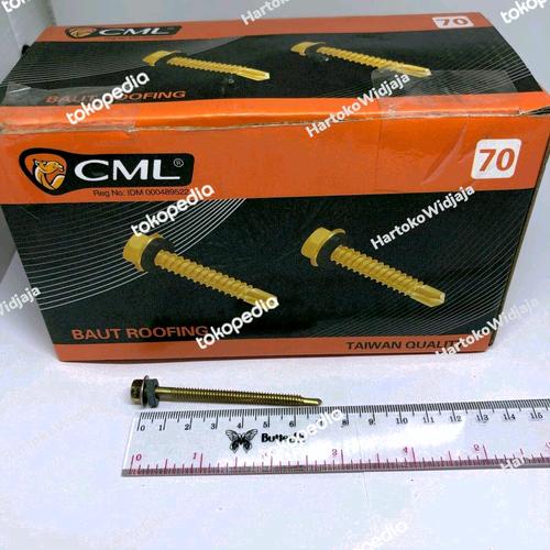 Jual BAUT ROOFING 7 CM / SKRUP ROOFING 12 X 70 CAMEL ISI 250 PCS ...