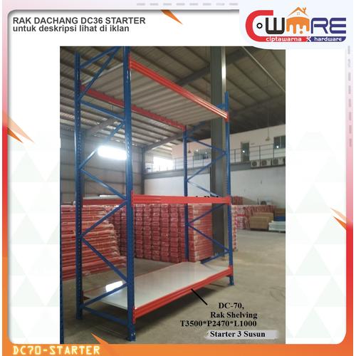 Jual Rak Shelving 3000*2470*1000 1,Ton/Level Starter 3-Susun DC-70 ...