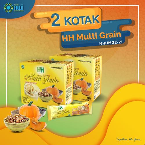 Jual Paket 2 Box H H Multi-Grain Minuman Nutrisi Cereal Instan Mix Grain - Paket 2 Kotak ...