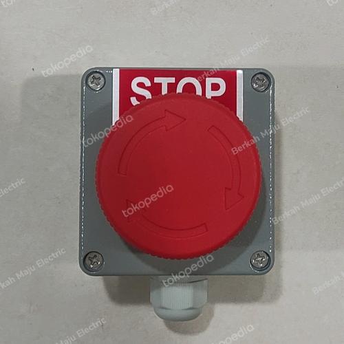 Jual Emergency Stop Switch / Emergency Shutdown Loto Box NO NC not ESP ...