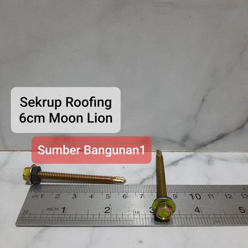 Jual Skrup roofing 6cm sekrup baja ringan baut holo spandek moon lion ...