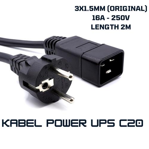 Jual Kabel Power UPS C20 to CEE7 (2m) / Kabel Power Server - Jakarta ...