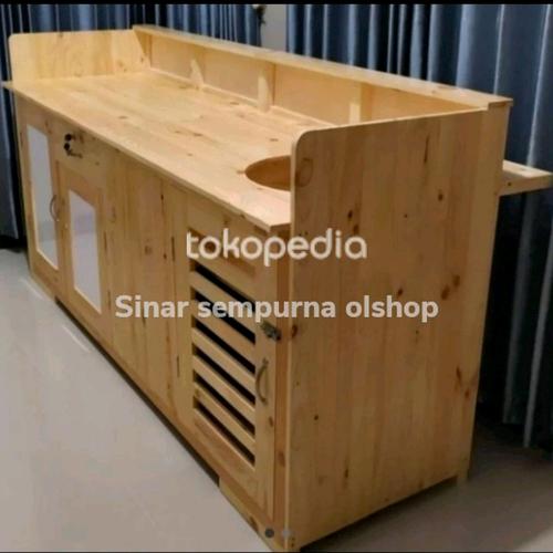 Jual booth meja bar kayu - 150x60x90 - Jakarta Barat - Sinar sempurna ...