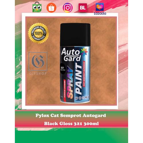 Jual Pylox Cat Semprot Autogard Black Gloss 321 300ml - Jakarta Timur ...