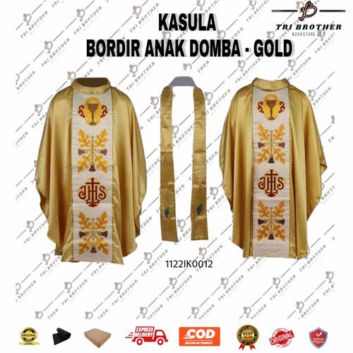 Jual KASULA BORDIR PIALA BERKERAH - GOLD - Kab. Sleman - tribrother_NEW ...