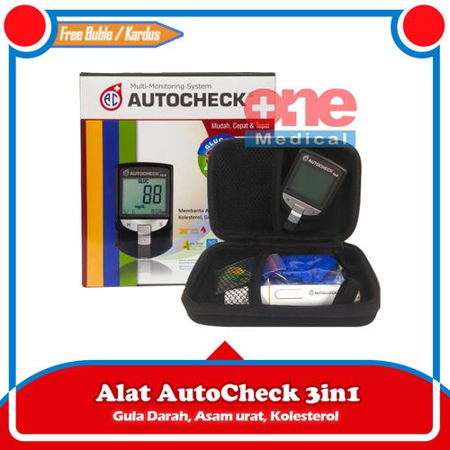 Jual Autocheck 3 in 1 - Alat Cek Gula Darah, Kolesterol, Asam Urat ...