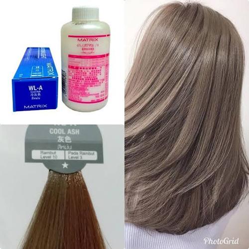 Jual Cat rambut matrix wonder light WL-A cool ash + oxydant, hair color ...