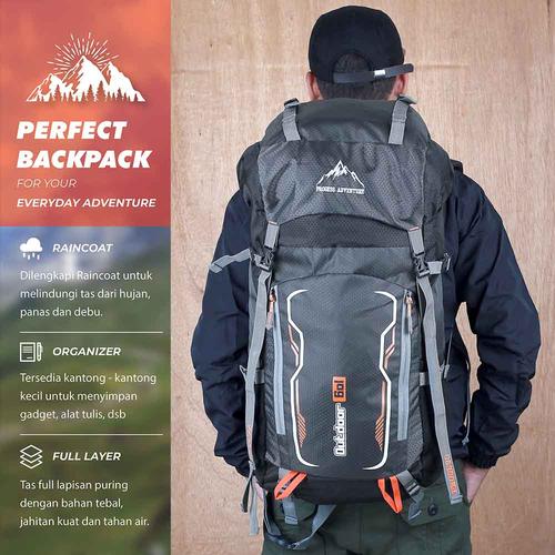 Promo Tas Ransel Gunung Traveling Camping Tas Punggung Carrier 60 Liter ...