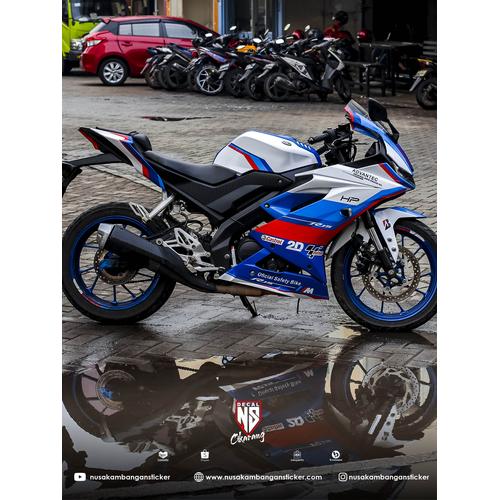 Jual Desain R15 V3 BMW Safety Car Putih Modifikasi Sticker Full Body ...