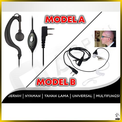 Jual Headset HT Walkie Talkie Earphone Handsfree Headphone Radio ...