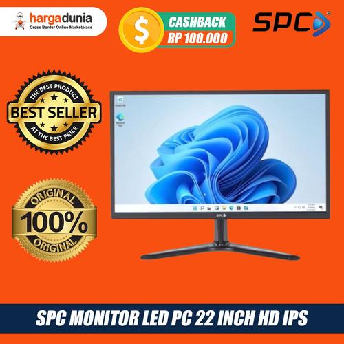 Jual SPC Monitor LED PC 22 Inch Komputer HD IPS HDMI - Garansi 1 Tahun ...