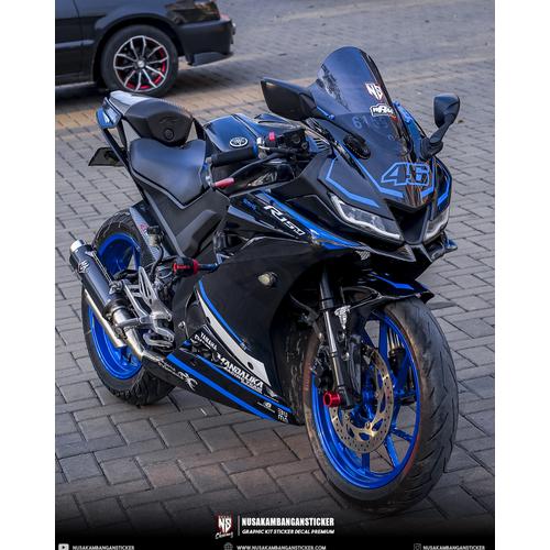 Jual Cutting R15 V3 Hitam Grafis Biru Modifikasi Sticker Full Body ...