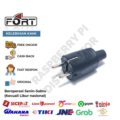 Jual FORT Industrial Plug FT-012-B 2P+E 16A / 250V FT-012B - Jakarta ...