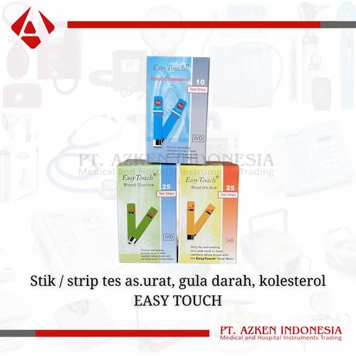 Jual Stik / Strip Tes Gula Darah Kolesterol Asam Urat EASY TOUCH - Tes ...