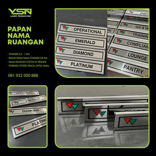 Jual Papan Nama Stainless I Papan Nama Sliding Custom - Kota Surabaya ...