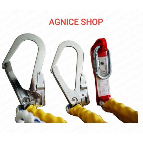 Jual Lanyard ABSORBER ECO DOUBLE BIG HOOK FULLBODY HARNESS with ...