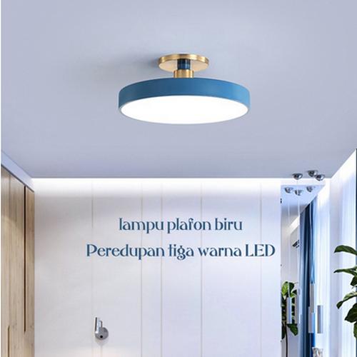 Jual A.S Lampu Plafon LED Bulat Minimalis Modern 3 warna ceiling light ...
