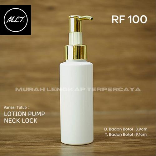 Jual BOTOL PUMP LOCK GOLD LUXURY RF 100ML PUTIH TUTUP PUMP CLIP OIL 100 ML - Kab. Bogor ...
