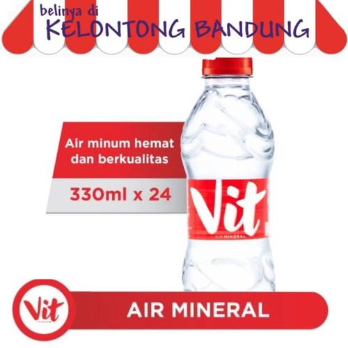 Jual Vit 330 ml Air Minum Mineral Botol Mini 330ml dus box karton ...