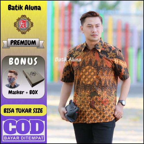 Jual Batik Reg Fit Pria Lengan Pendek Modern Solo Produksi Batik PD010 ...
