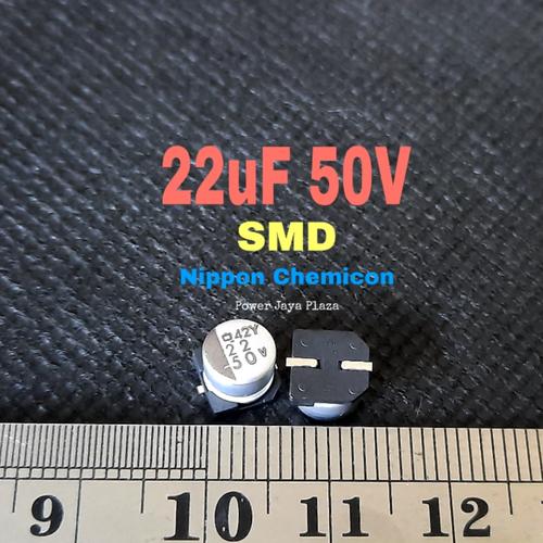 Jual Kapasitor Solid SMD 22uF50V 22uF 50V asli Nippon Chemicon - Kota ...