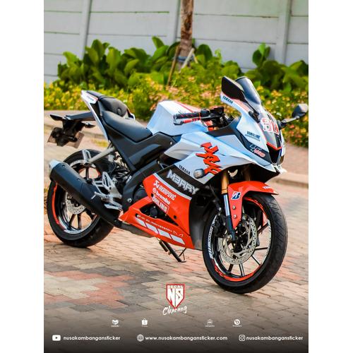Jual Desain Motor R15 V3 Livery YZF Putih Modifikasi Stiker Full Body ...