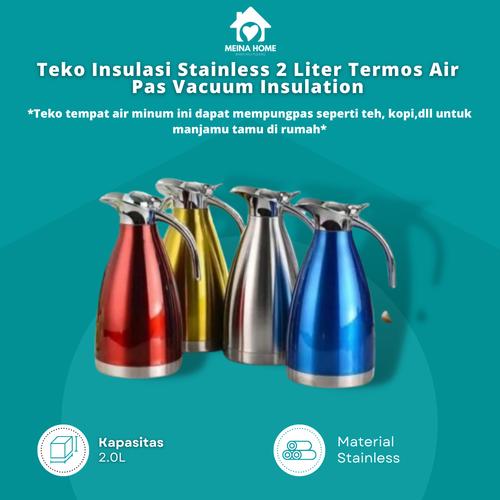 Jual TEKO MINUM TERMOS AIR BESAR 2 LITER VACUUM INSULATION JUG ...