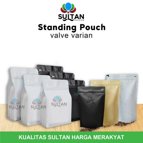 Jual Standing Pouch VARIAN VALVE Plastik Klip DELKOCHOIC - SP Putih ...