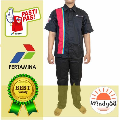 Jual Seragam Pasti Prima Pengawas Kemeja Hitam, Setelan SPBU Baju ...