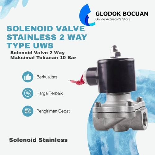 Jual SOLENOID VALVE STAINLESS 2 WAY SELENOID SS TYPE UWS NORMALY CLOSE ...
