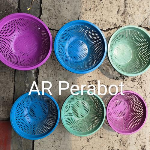 Jual Bakul Besek Ocean Plastik Warna UK 10"/12" Baskom Khitanan Hajatan ...