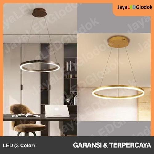 Jual Lampu Gantung Plafon Minimalis Ruang Tamu Kamar Hias LED Void Ring 7 - Jakarta Barat - JAYA ...