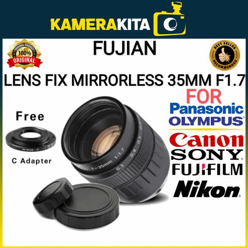 Jual LENSA FIX MIRRORLESS 35MM F/1.7 / CAMERA MIRRORLESS 35MM F1.7 ...