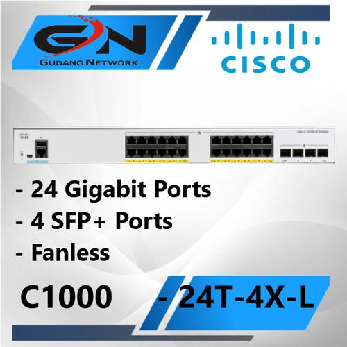 Jual Cisco Catalyst 1000 Series Switch C1000-24T-4X-L - Unit Only - Jakarta Pusat - Gudang ...