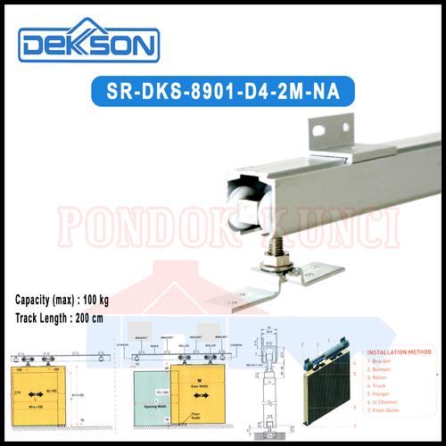 Jual Rel Sliding Dekson Pintu Aluminium Kayu Besi Dekkson 8901 D4 2 ...