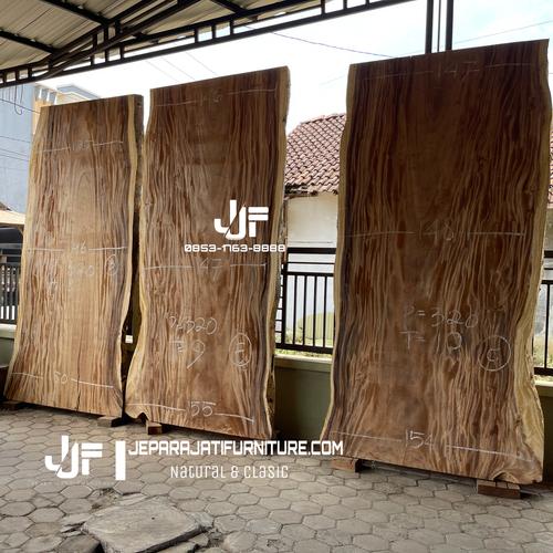 Jual Top table papan kayu solid jumbo besar slab suar - Kab. Jepara ...