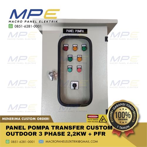 Jual Panel Pompa Transfer Outdoor Custom 3 Phase 2,2kW + Phase Failure ...