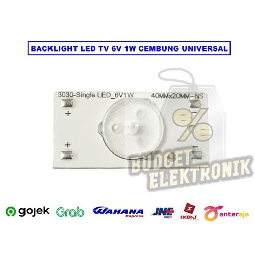 Jual Lampu Backlight LED TV 6V 1W Universal Cembung - Mudah Modifikasi ...