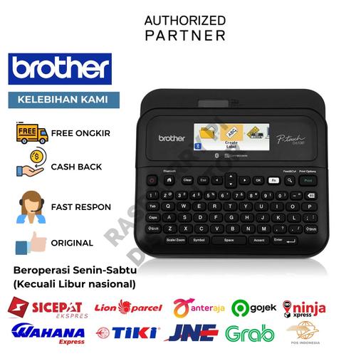 Jual Brother Printer Label PT-D610BT PC Connectable replacement PT-D600 ...